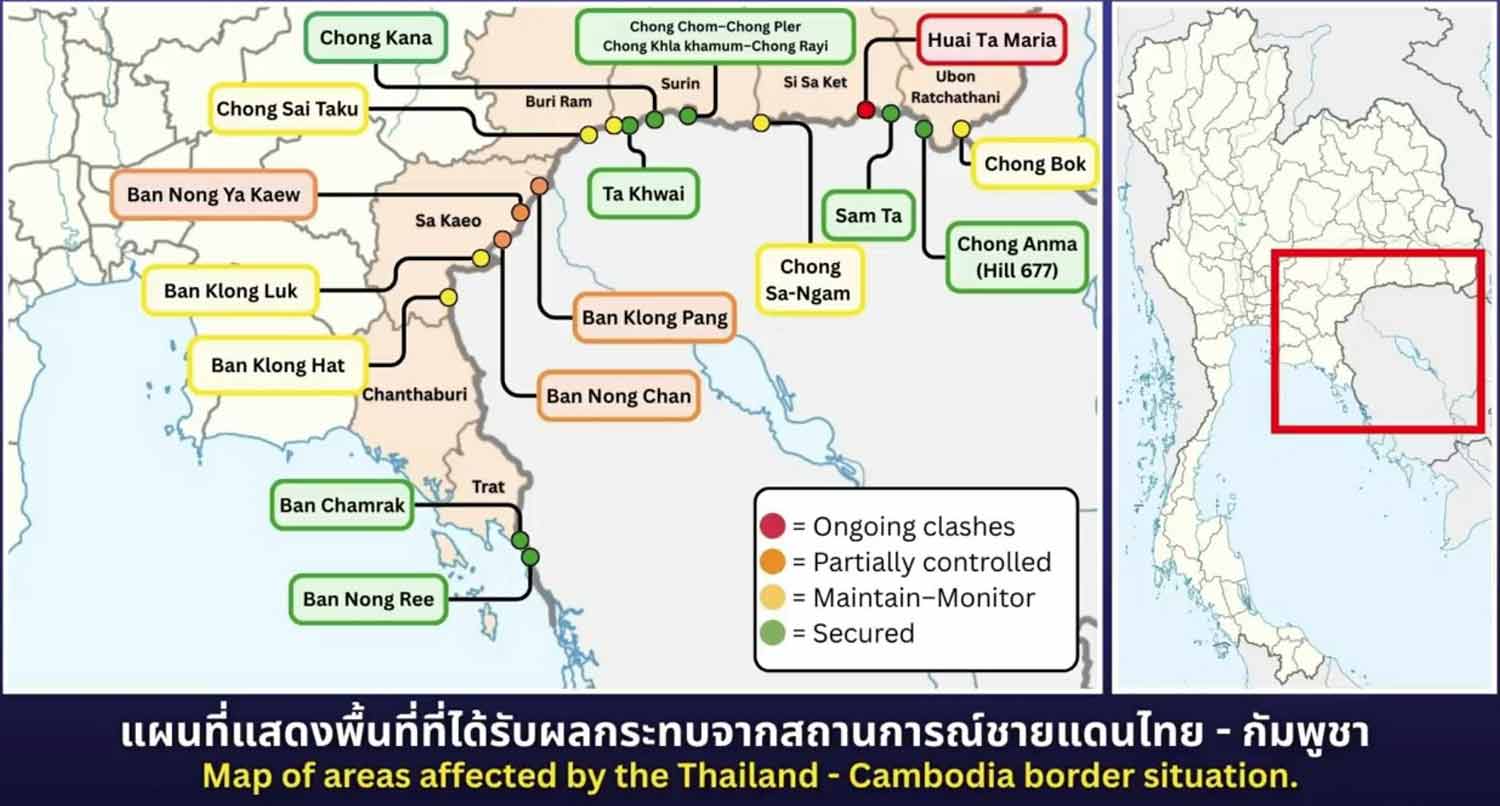 Bangkok Post - Cambodian attacks intensify in Sa Kaeo, Thai soldier killed