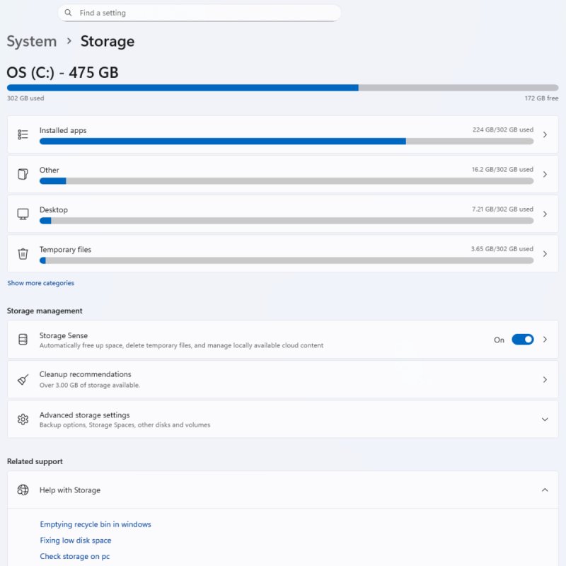 Bangkok Post - Microsoft recommend Storage Sense to free up PC space easily
