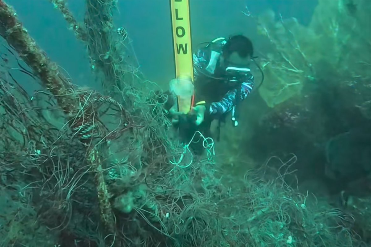 Bangkok Post - Similan divers lift ‘ghost nets’ from deep‑sea coral reef