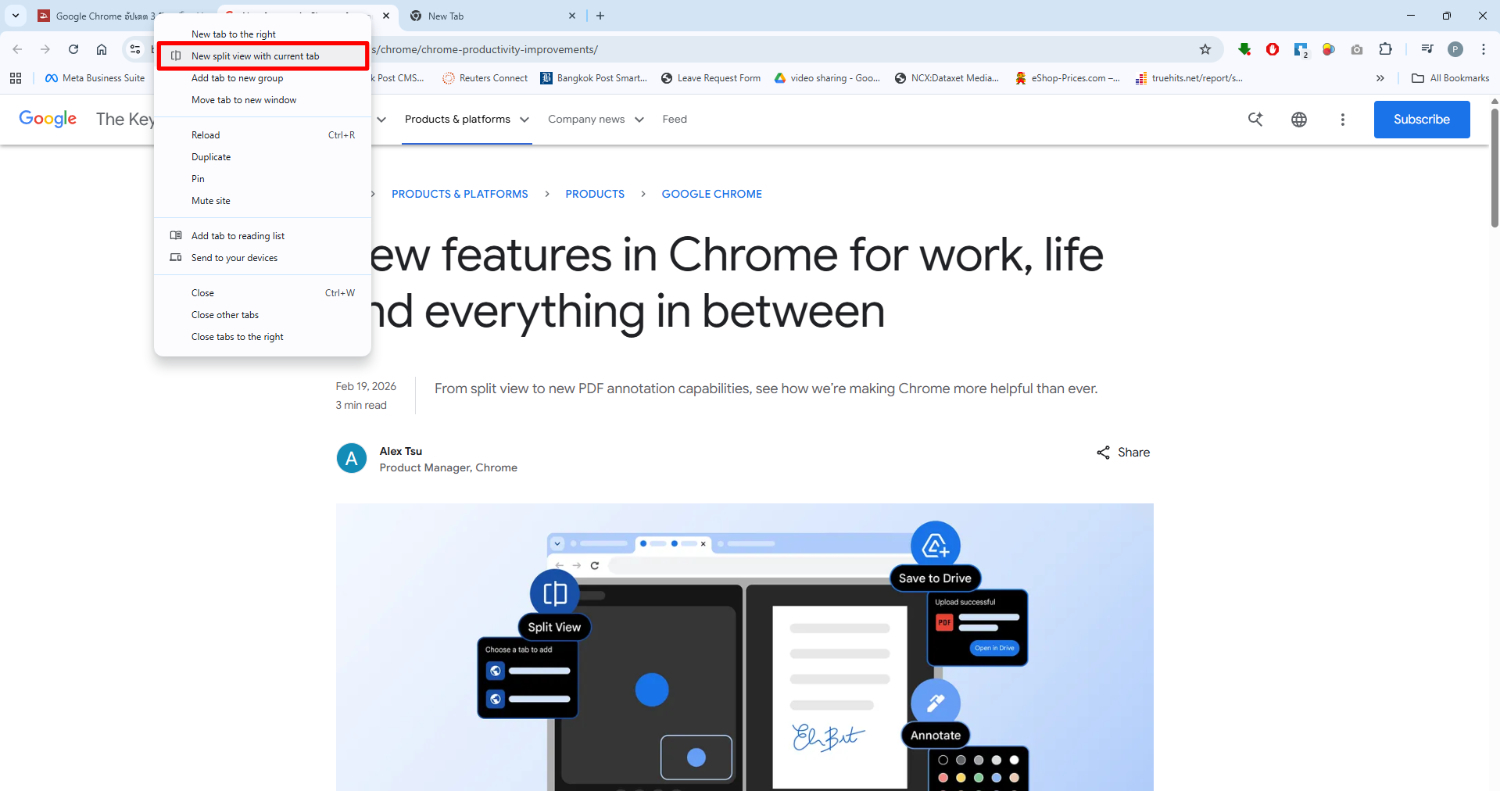 Bangkok Post - Google updates Chrome with split-screen, PDF editing ...