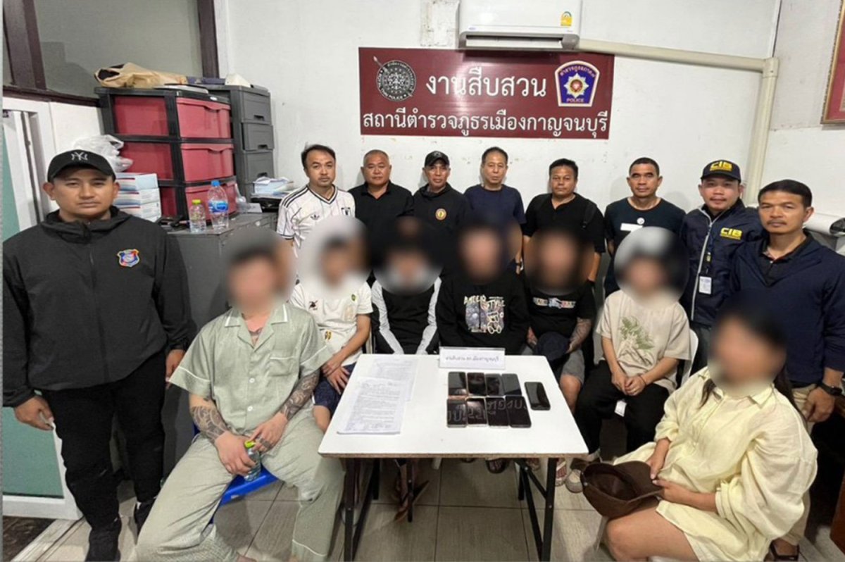 Bangkok Post - 7 Chinese held in Kanchanaburi for illegal entry