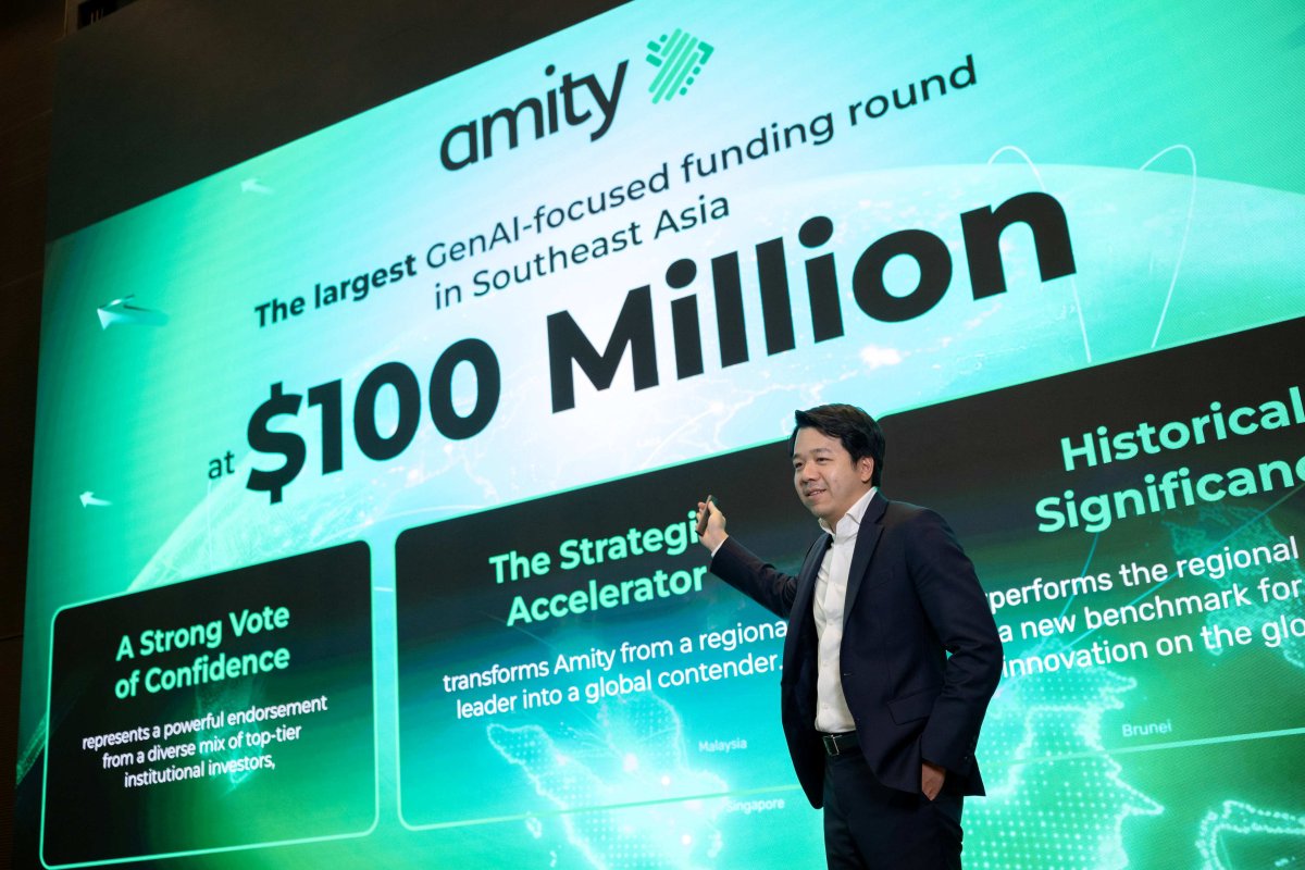 Bangkok Post - Amity targets IPO after $100m AI funding round