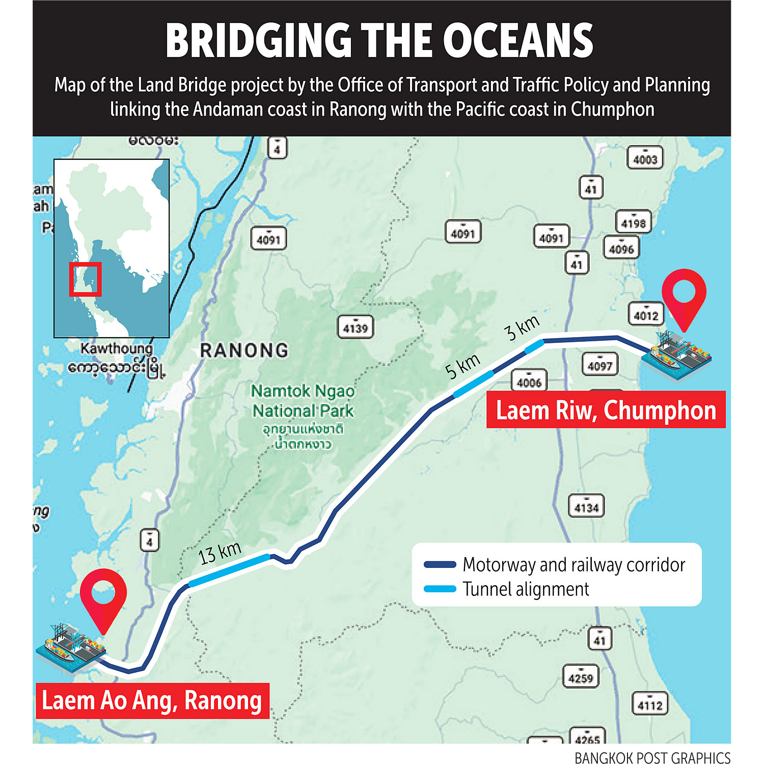 Bangkok Post - Land Bridge faces uphill battle