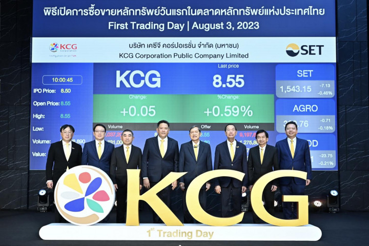 Bangkok Post - KCG shares fall after dairy producer's B1.3bn IPO