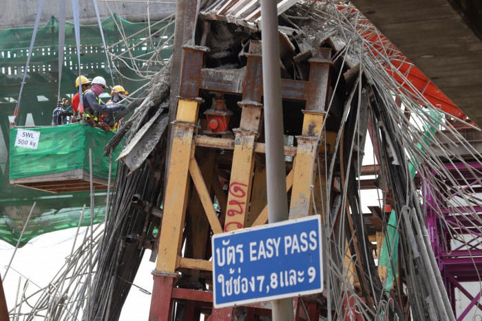 Bangkok Post - City beam collapse death toll rises to 6