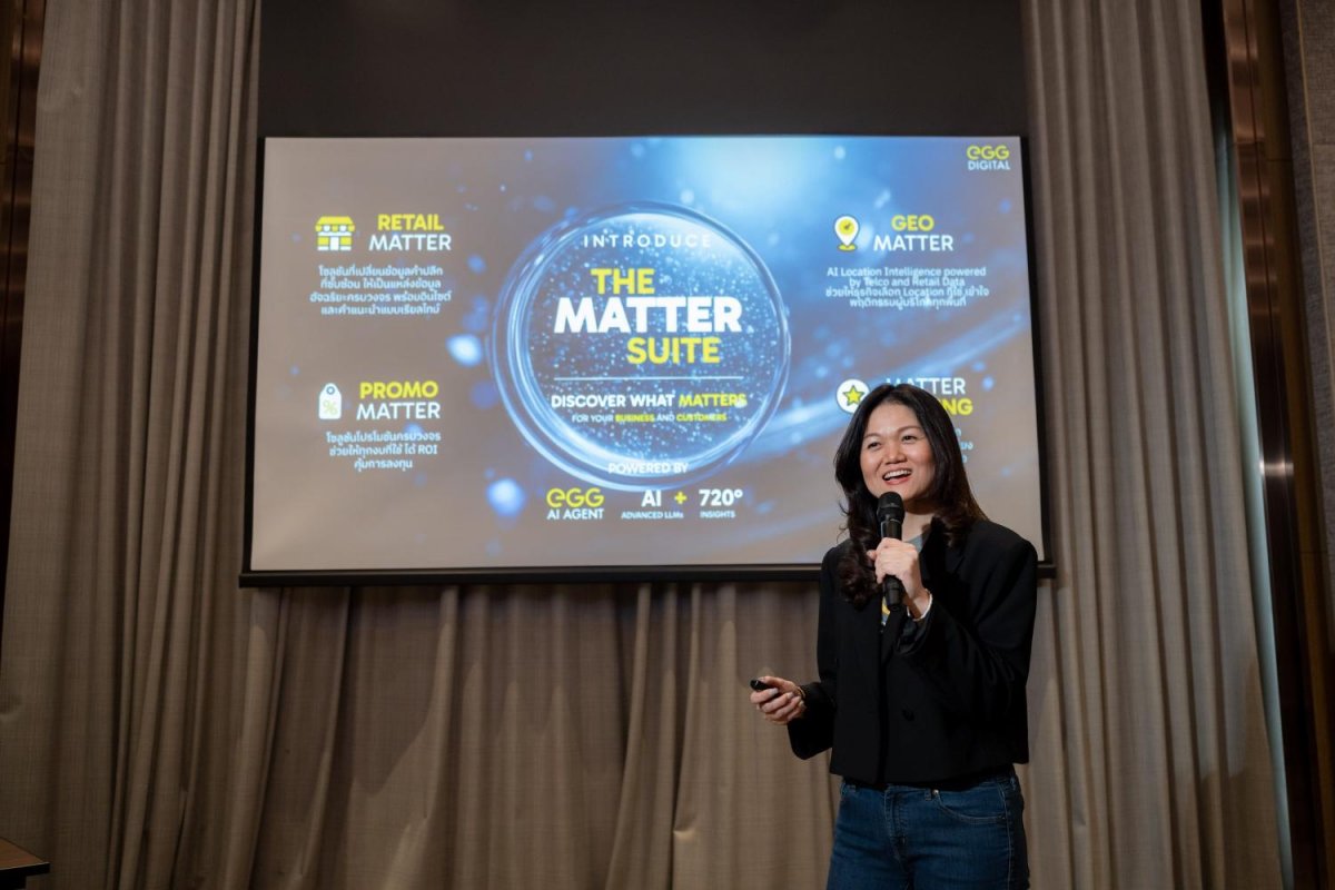 Bangkok Post - EGG unveils AI analytics platform